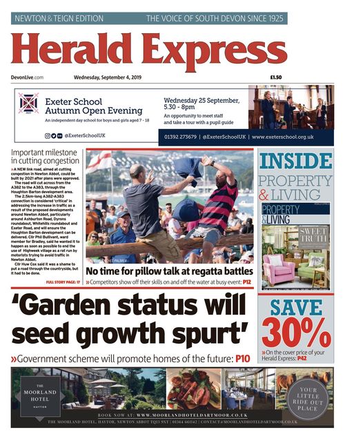 Herald Express Newton Abbot - 2019-09-04