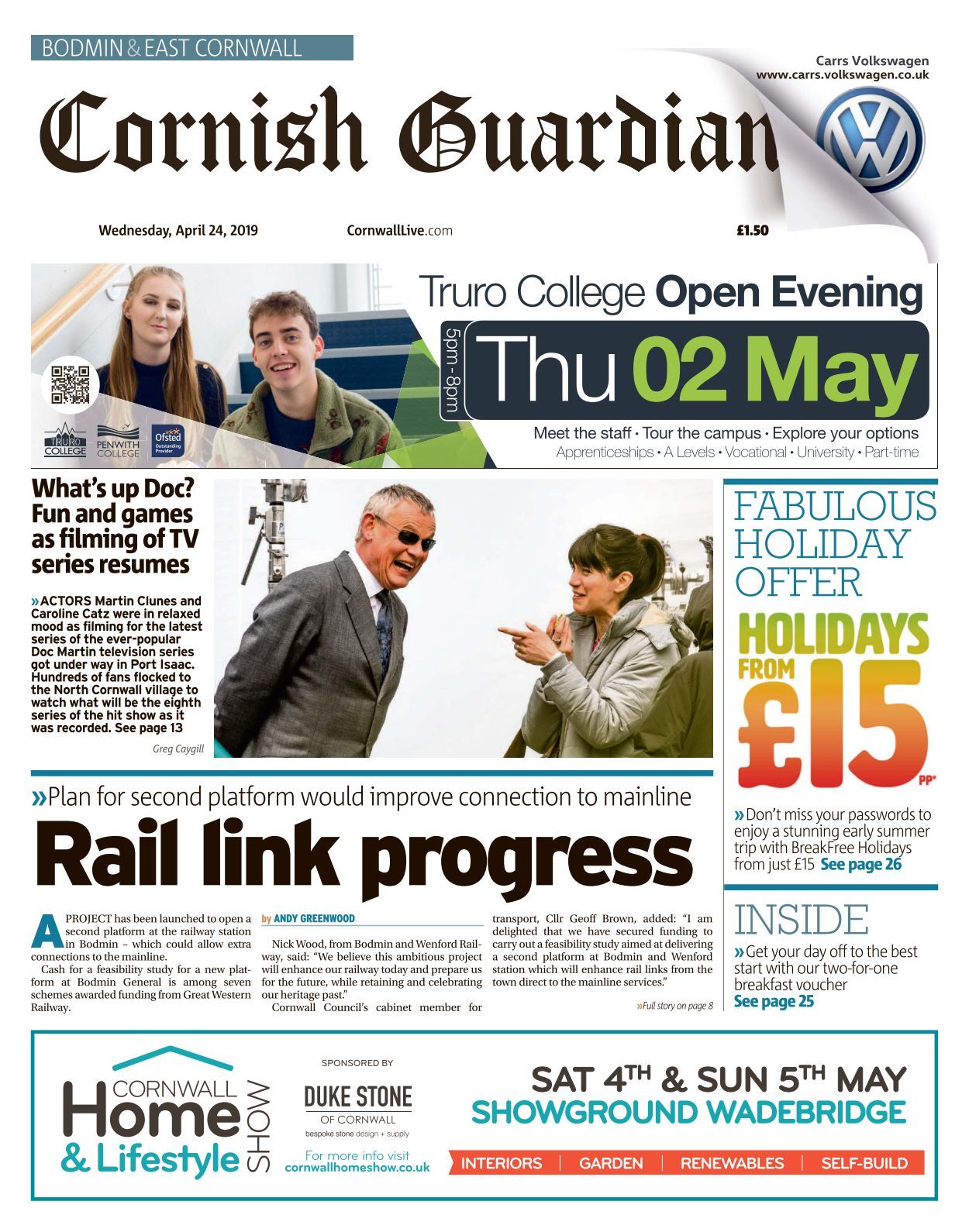 Cornish Guardian Bodmin - 2019-04-24