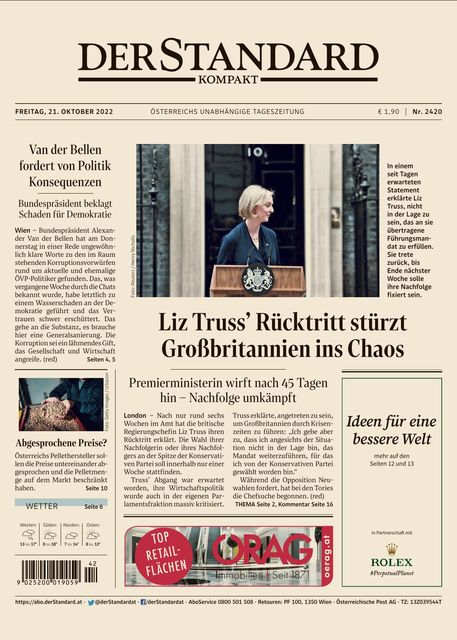 DER STANDARD Kompakt - 2022-10-21