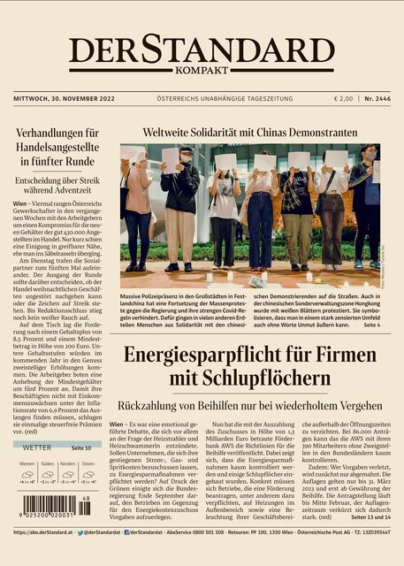 DER STANDARD Kompakt - 2022-11-30