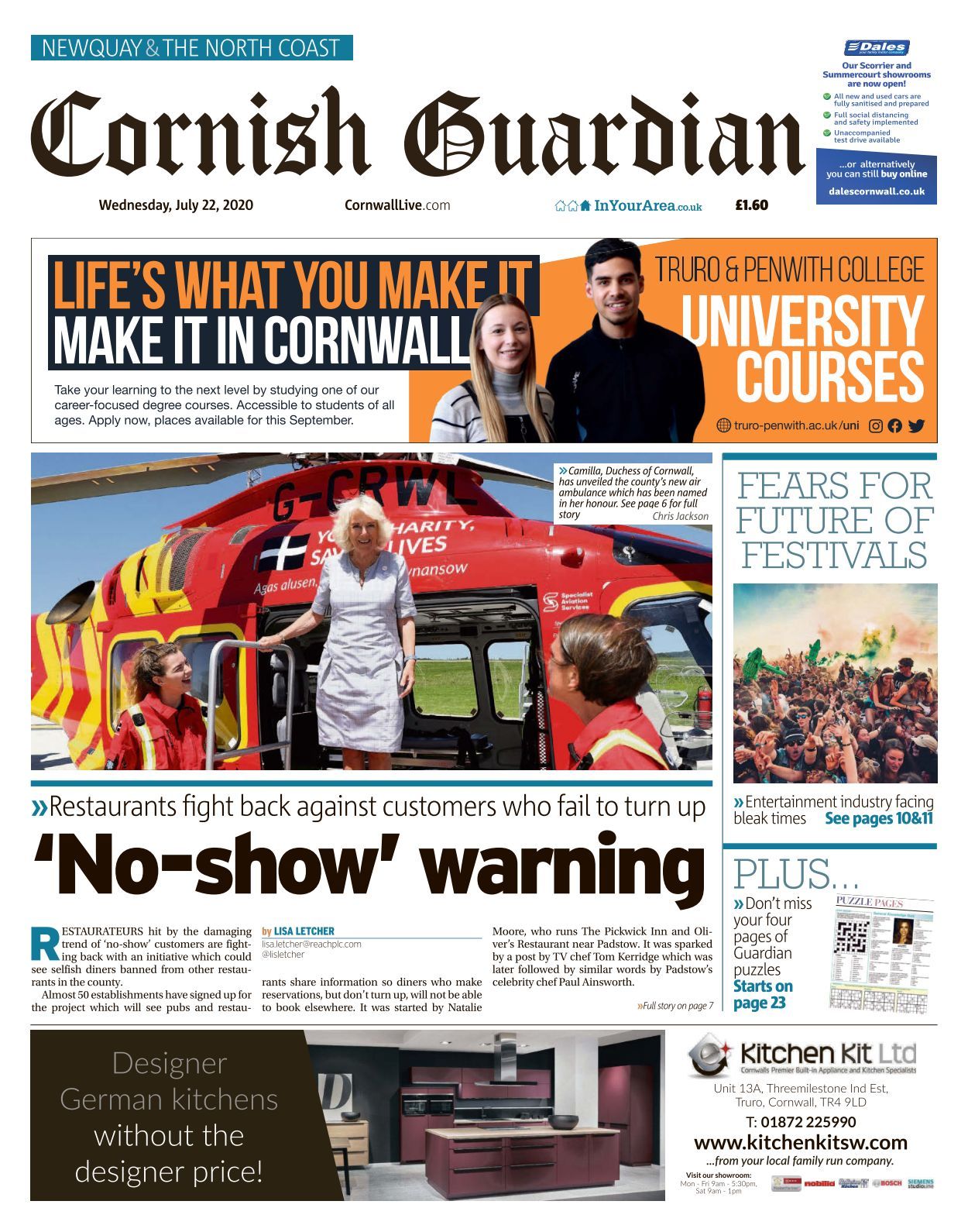 Cornish Guardian Newquay - 2020-07-22