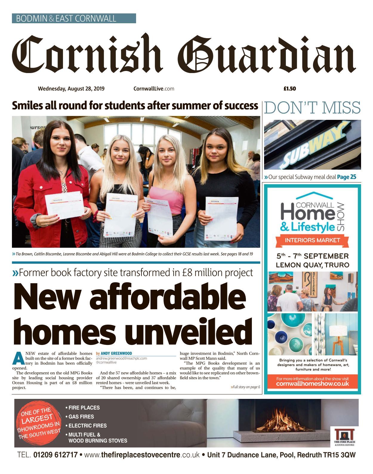 Cornish Guardian Bodmin - 2019-08-28