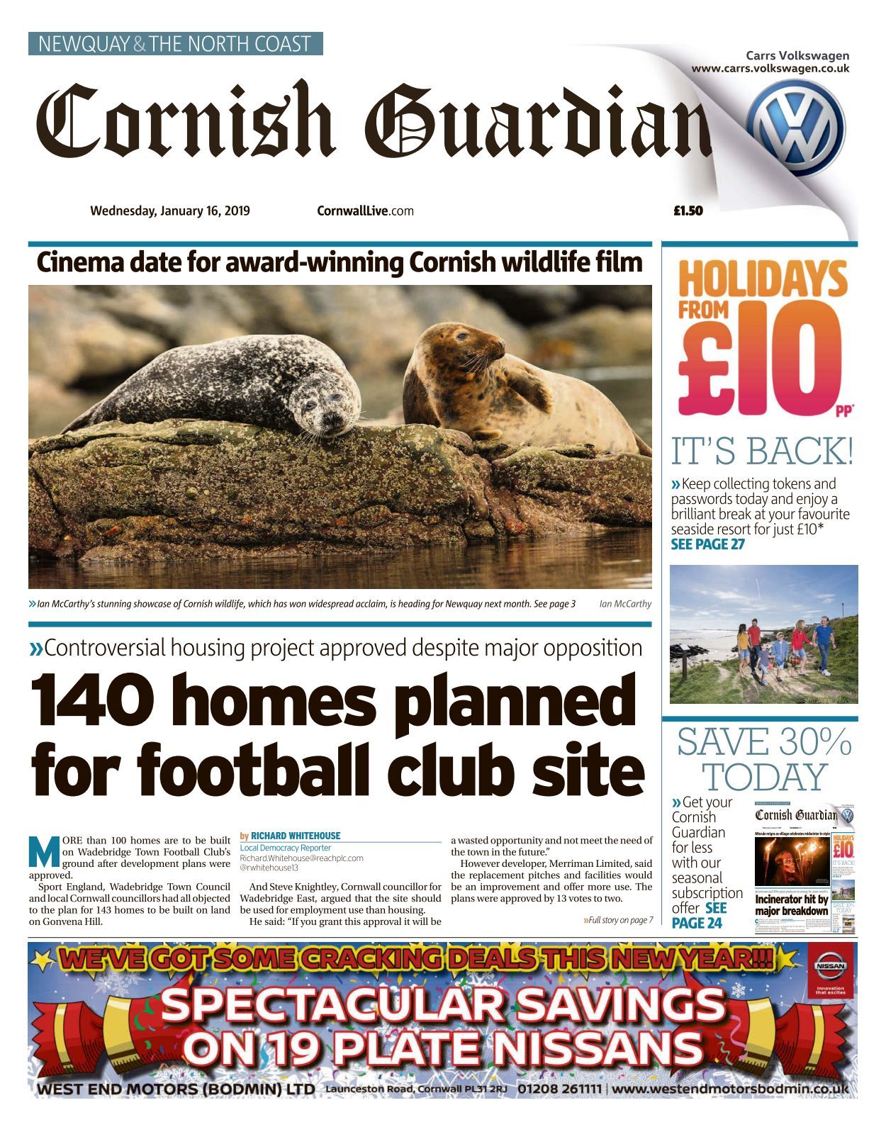 Cornish Guardian Newquay - 2019-01-16