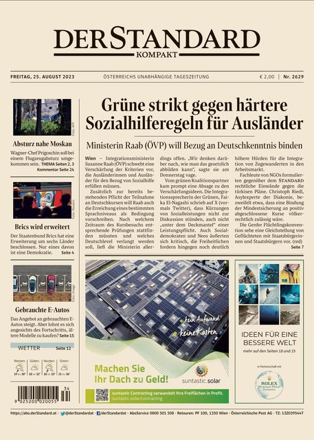 DER STANDARD Kompakt - 2023-08-25