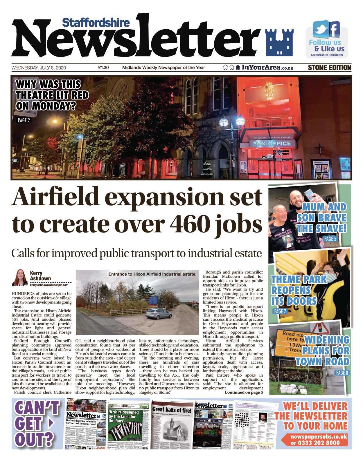 Staffordshire Newsletter Stone - 2020-07-08