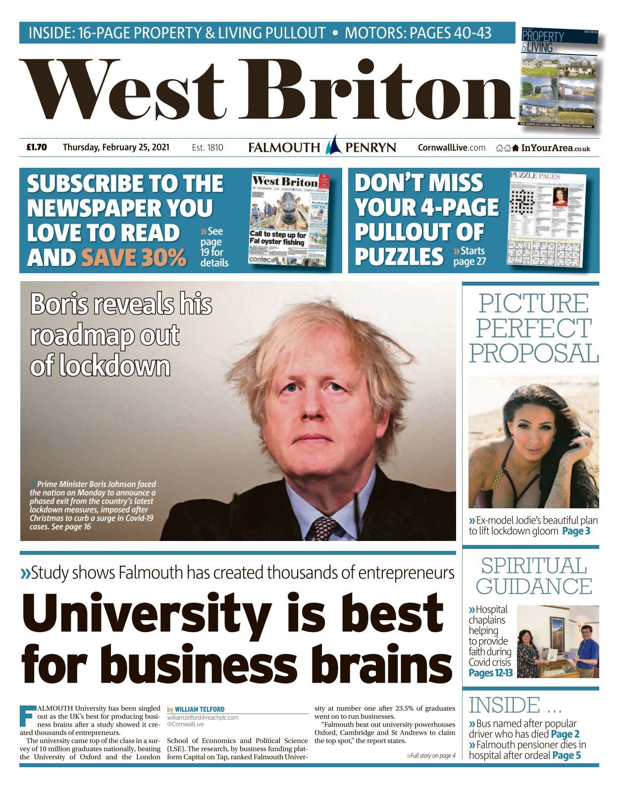 West Briton Falmouth - 2021-02-25