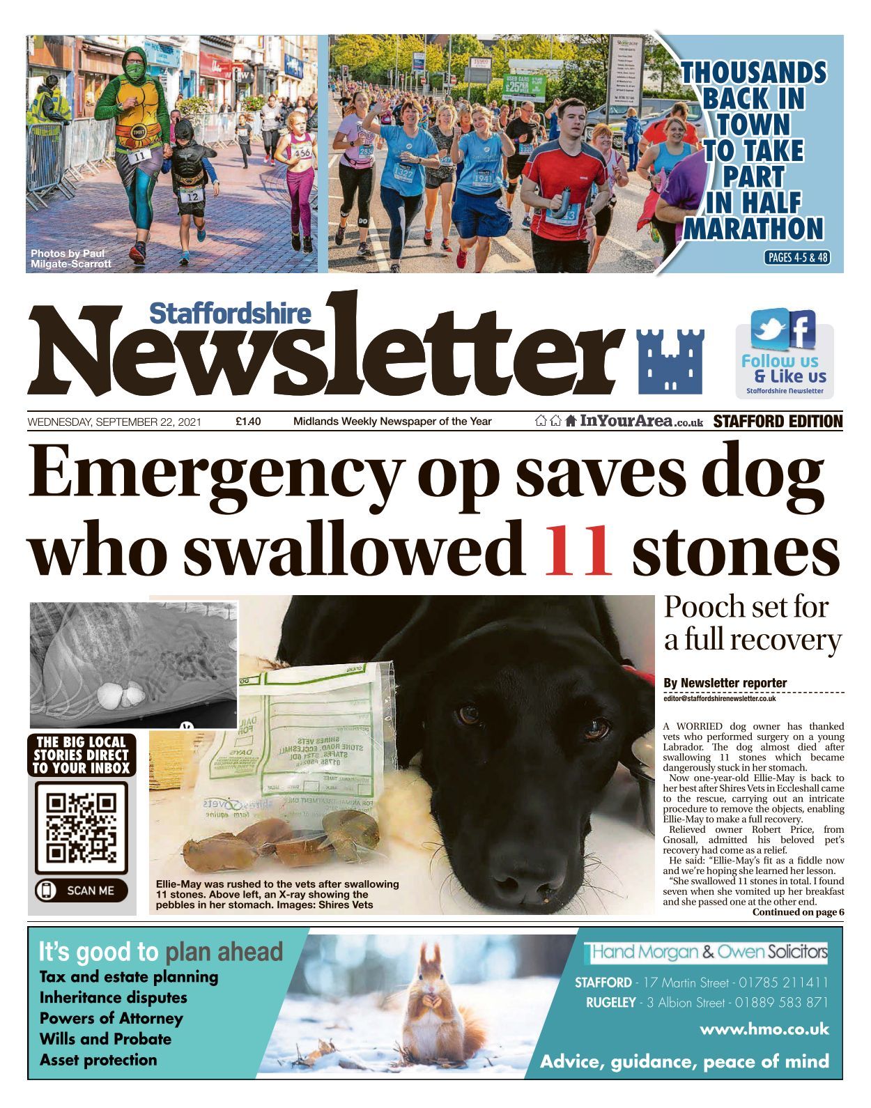 Staffordshire Newsletter - 2021-09-22