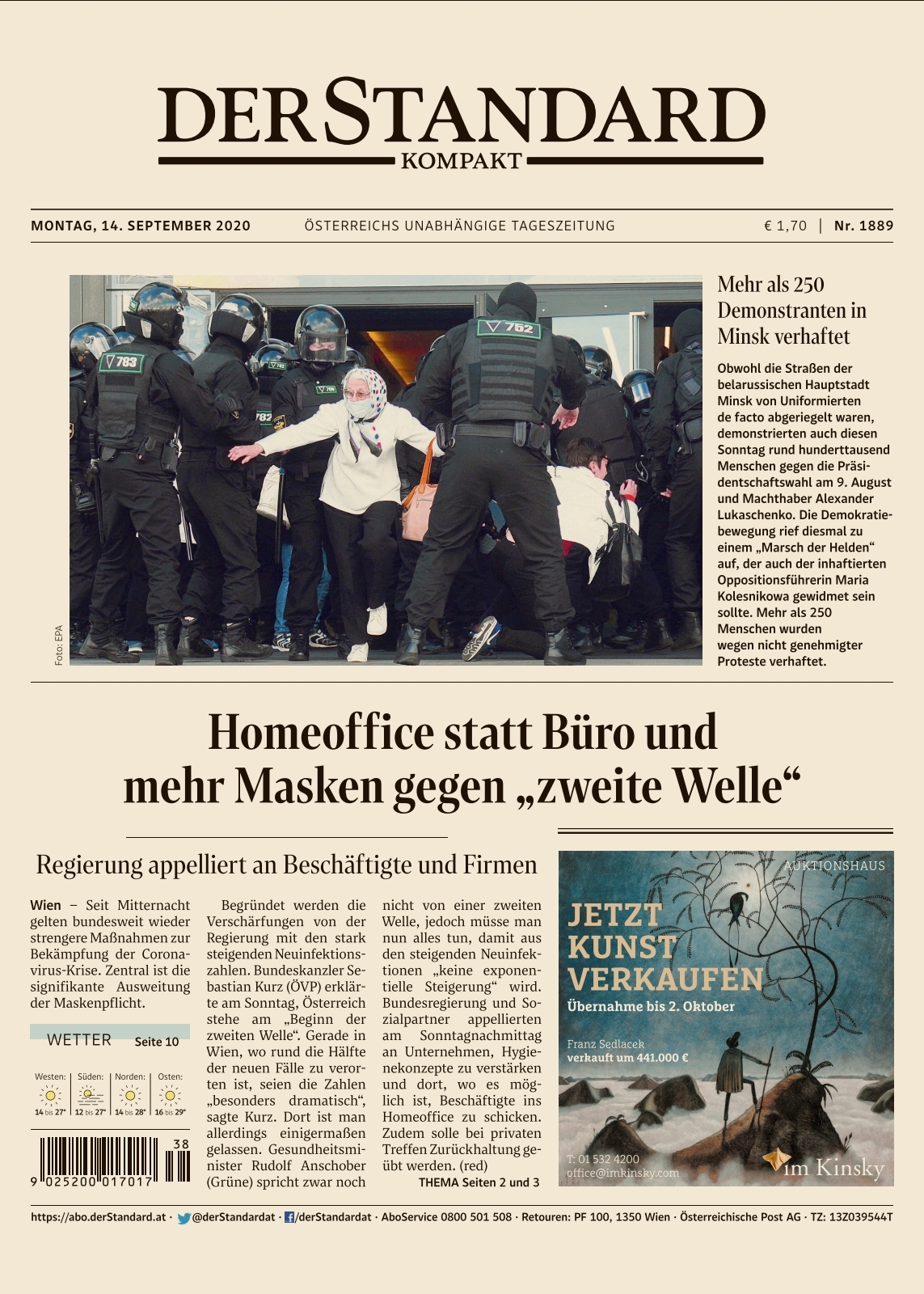 DER STANDARD Kompakt - 2020-09-14