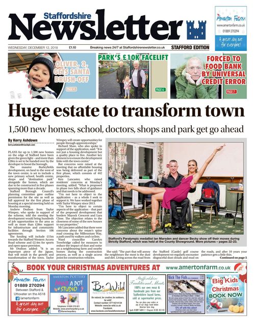 Staffordshire Newsletter - 2018-12-12