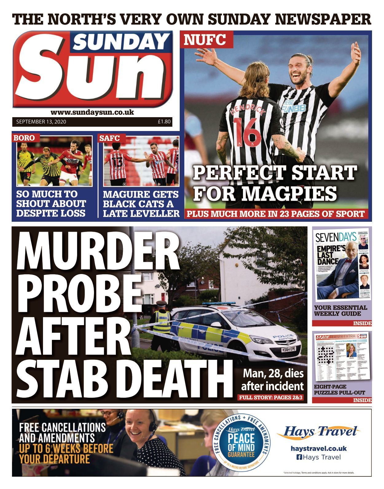 Sunday Sun - 2020-09-13