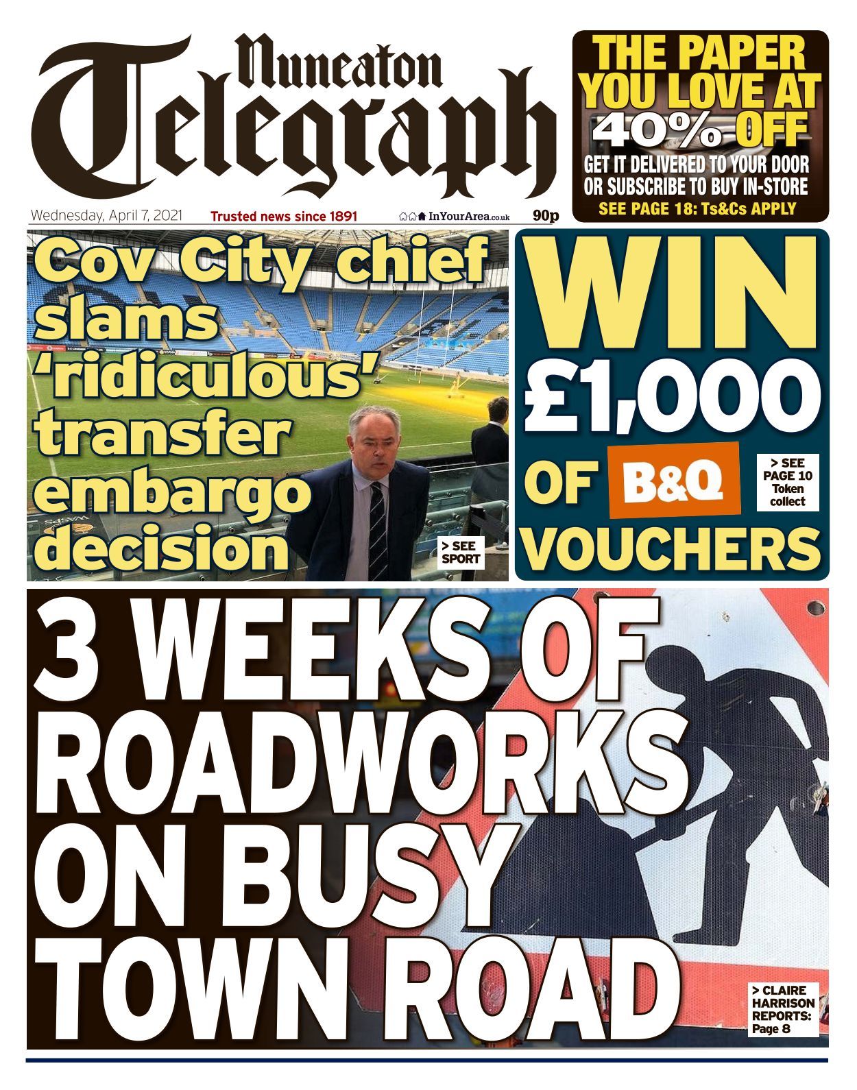 Nuneaton Telegraph - 2021-04-07
