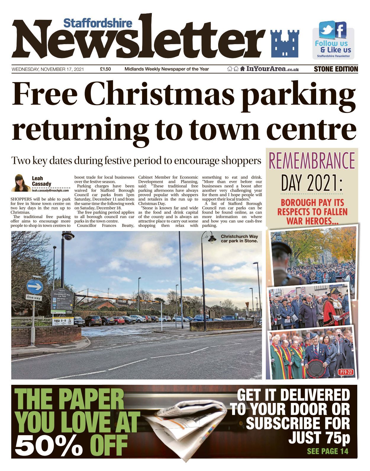 Staffordshire Newsletter Stone - 2021-11-17
