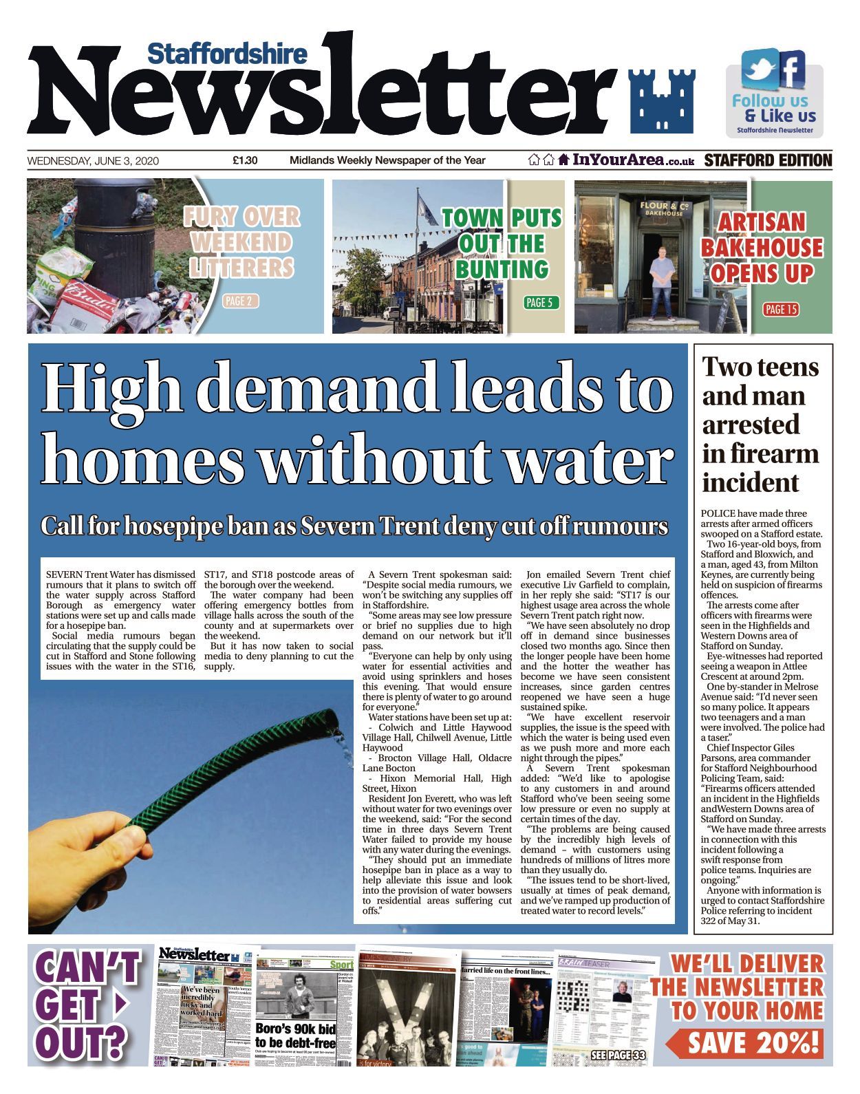 Staffordshire Newsletter - 2020-06-03