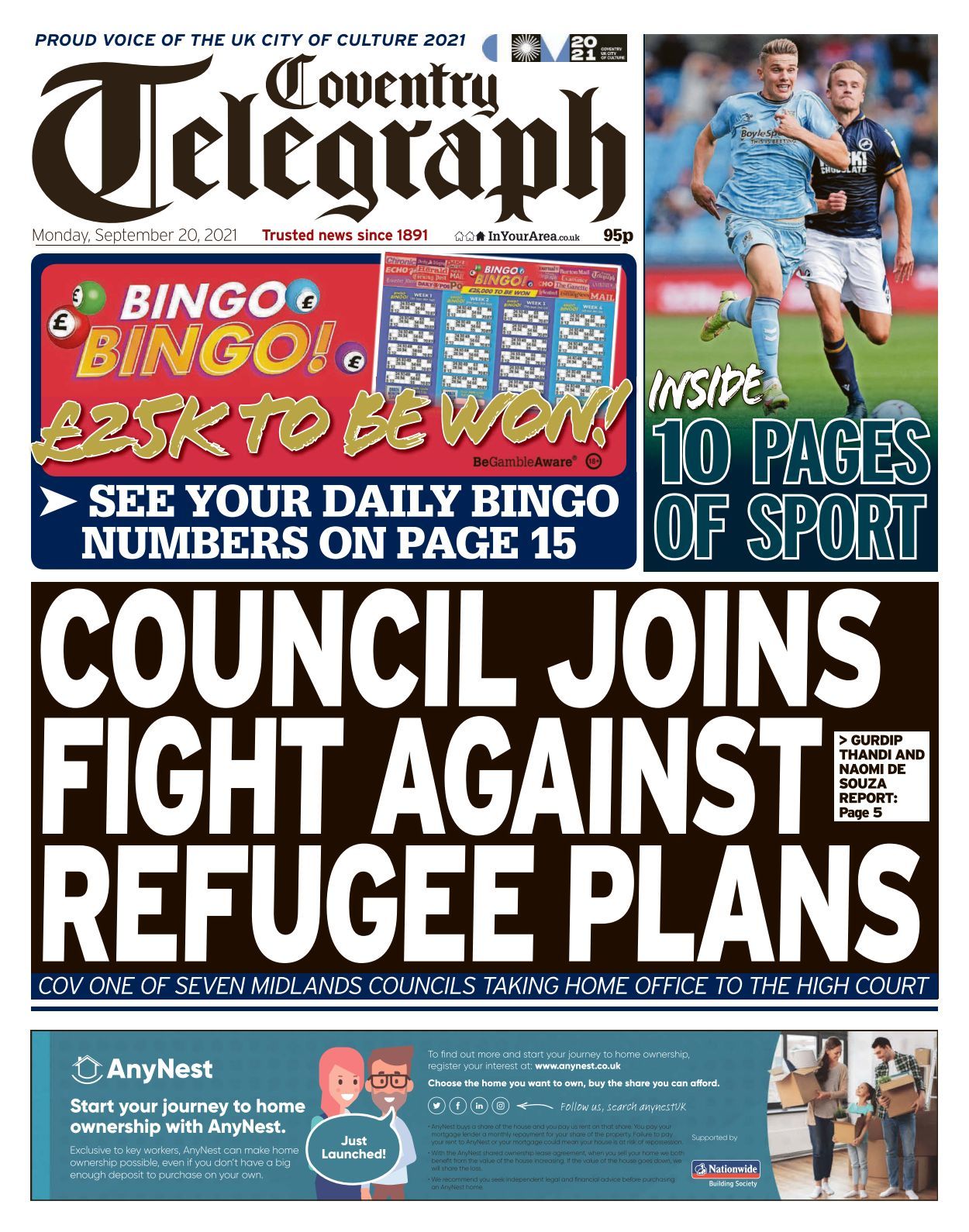 Coventry Telegraph - 2021-09-20