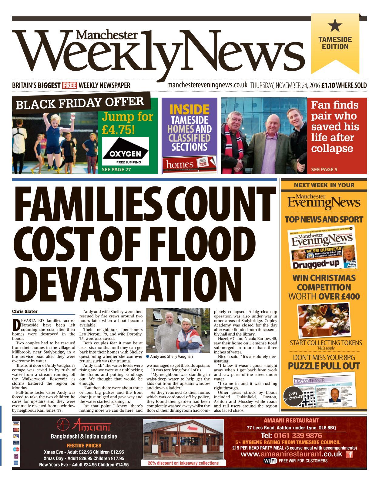 Manchester Weekly News Tameside & Oldham - 2016-11-24