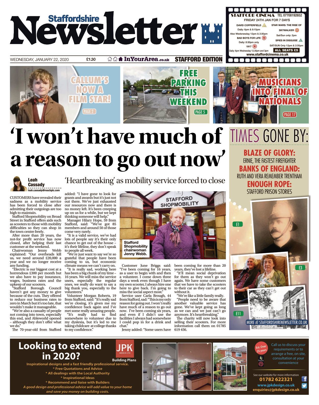 Staffordshire Newsletter - 2020-01-22