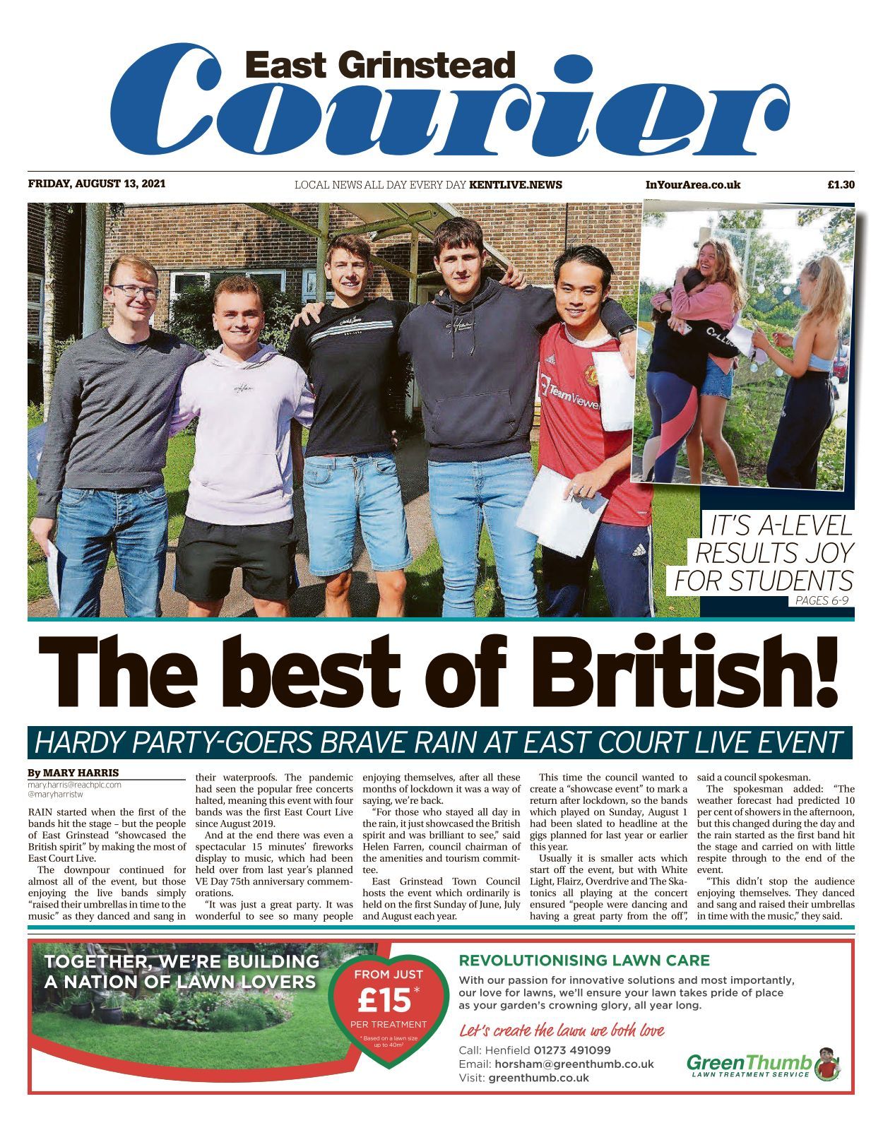 East Grinstead Courier - 2021-08-13